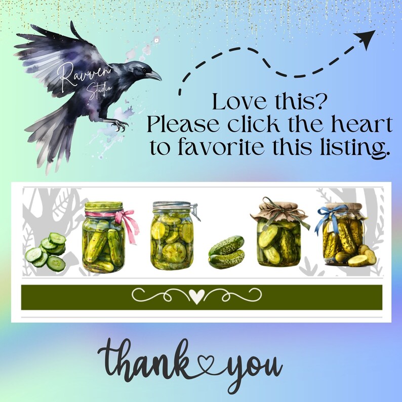 Pickle Collection Clip Art Instant Download Pickle Lover Clipart ...