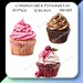Cupcake Clipart Bundle, Chocolate Raspberry Cherry Vanilla Cake Clip ...