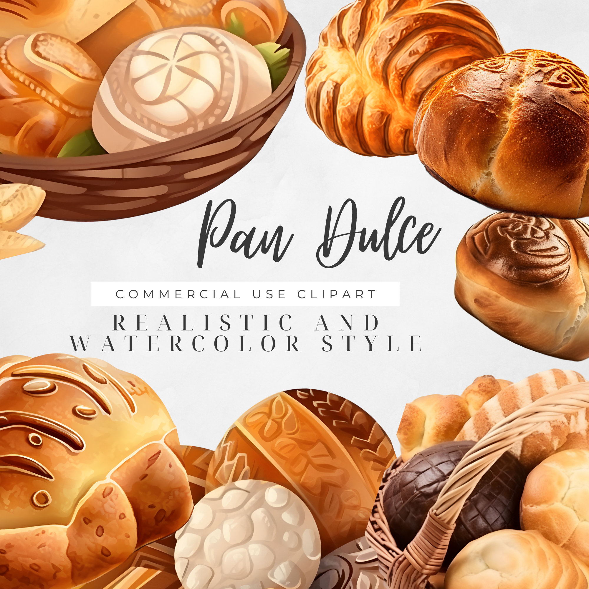 Concha Png | Pan Dulce Clipart | Sweet Bread Png | Digital Download ...