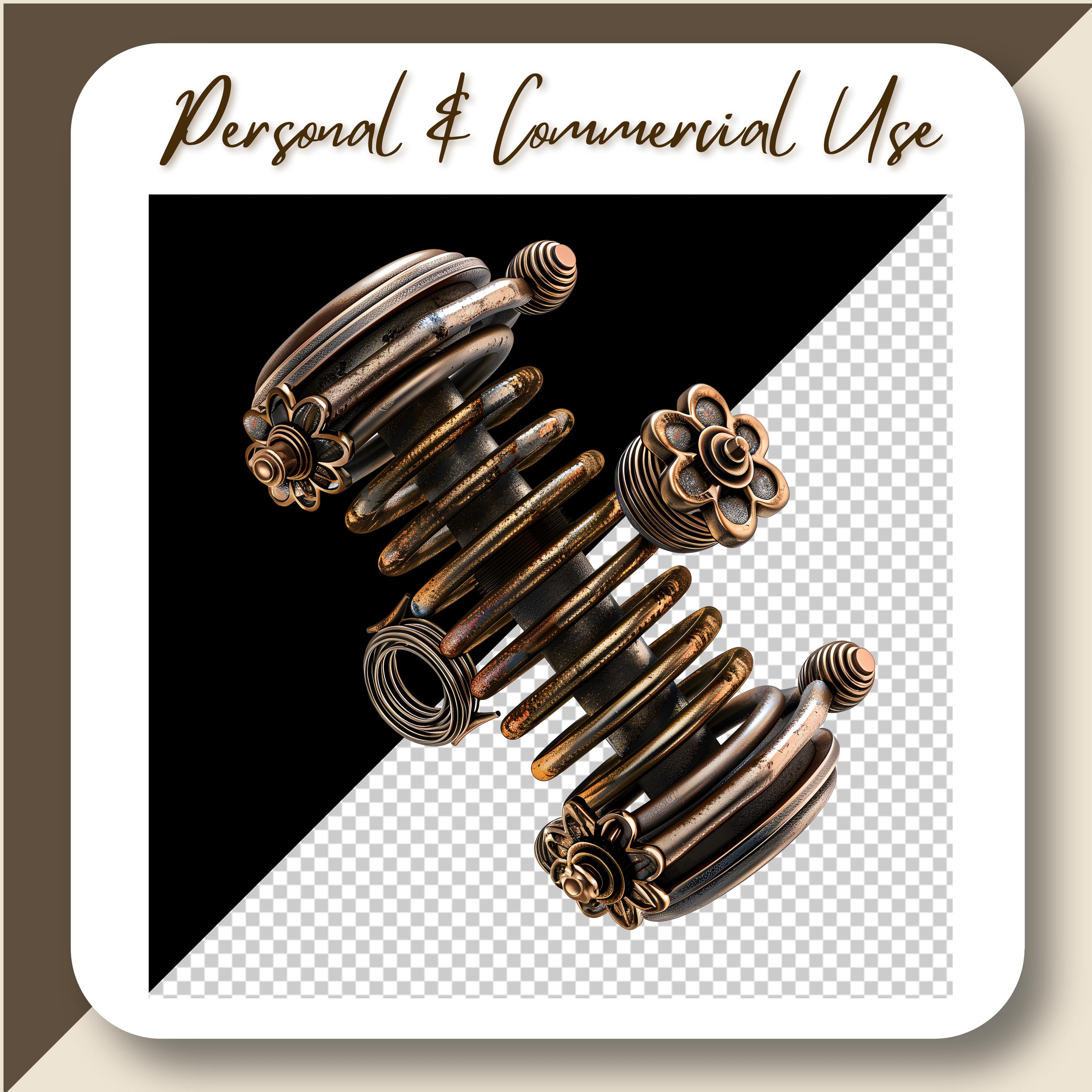 STEAMPUNK Cogs Clipart Vintage Gears Clockwork Mechanical Illustrations ...