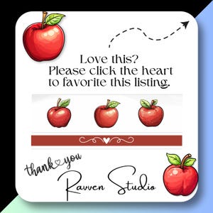 Red APPLE Clipart Back to School BTS Teacher Education A Clip Art High ...
