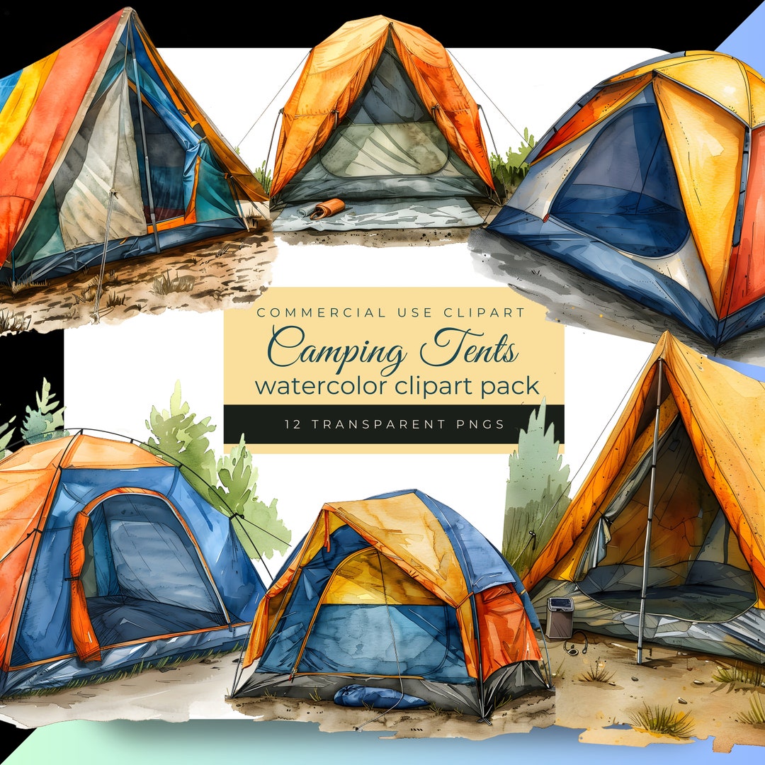 Tent Camping Clipart, Outdoor Adventure Png, Campground Clip Art ...