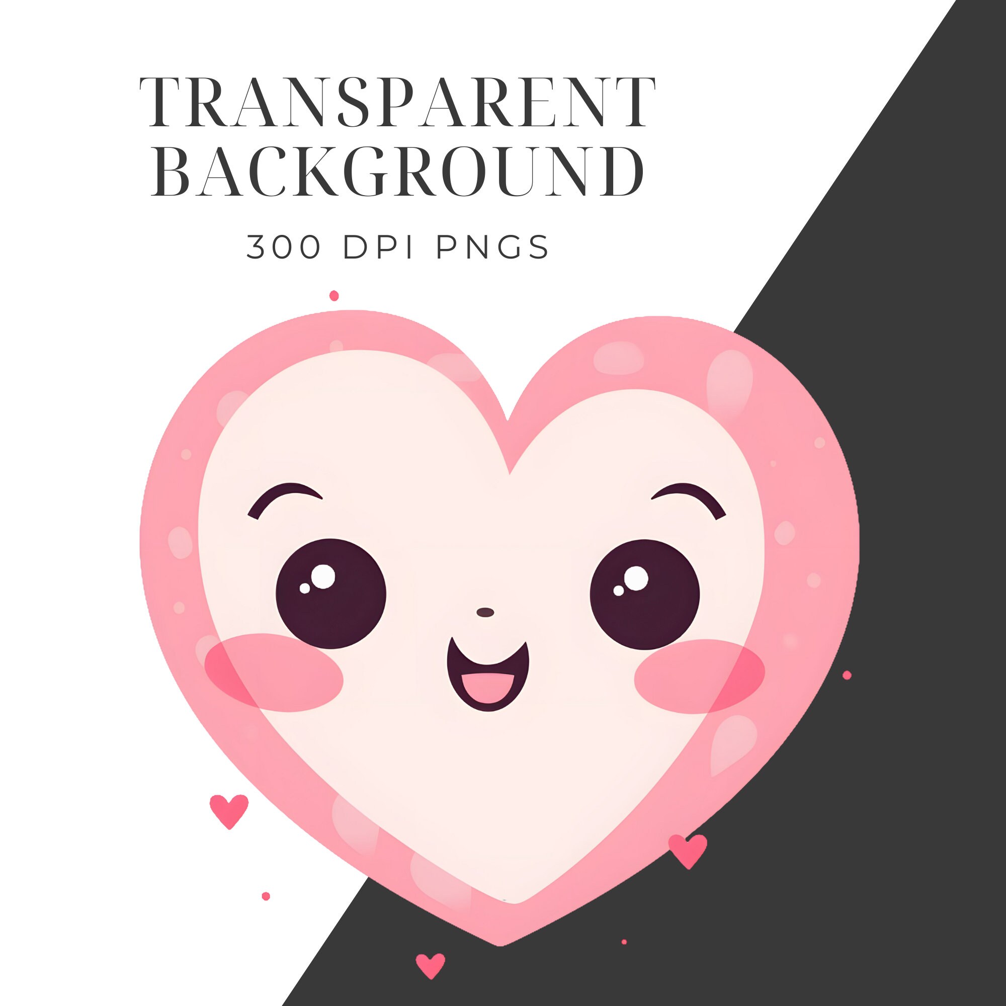 Happy Hearts Clipart | Instant Download | Heart Clip Art | Valentines ...