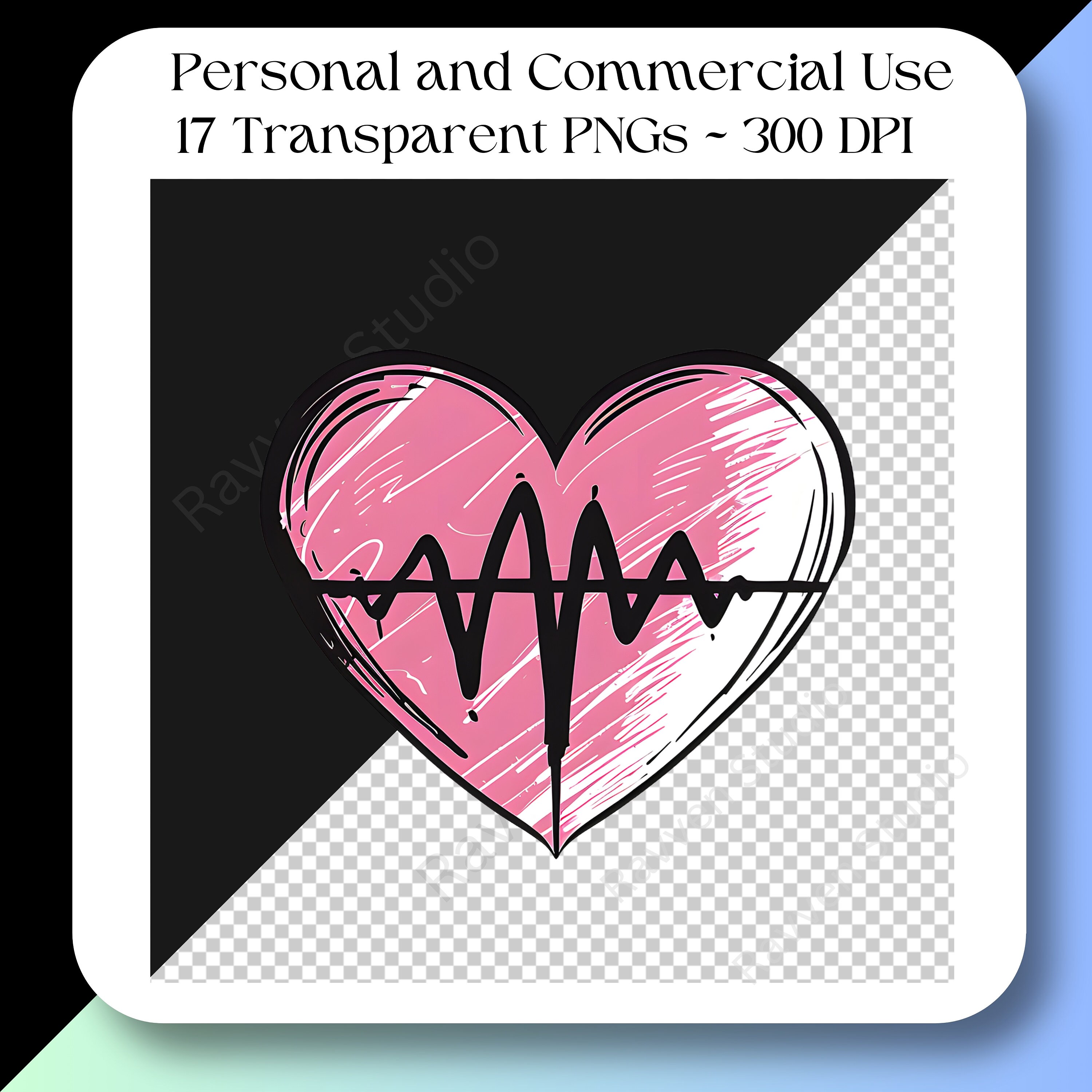 Pink Heartbeat Graphic Clipart EKG Nursing Medical DR Vibe Clip Art ...