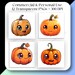 Cute Halloween Pumpkin Clipart, Fall Autumn Clip Art, Spooky Kawaii PNG ...