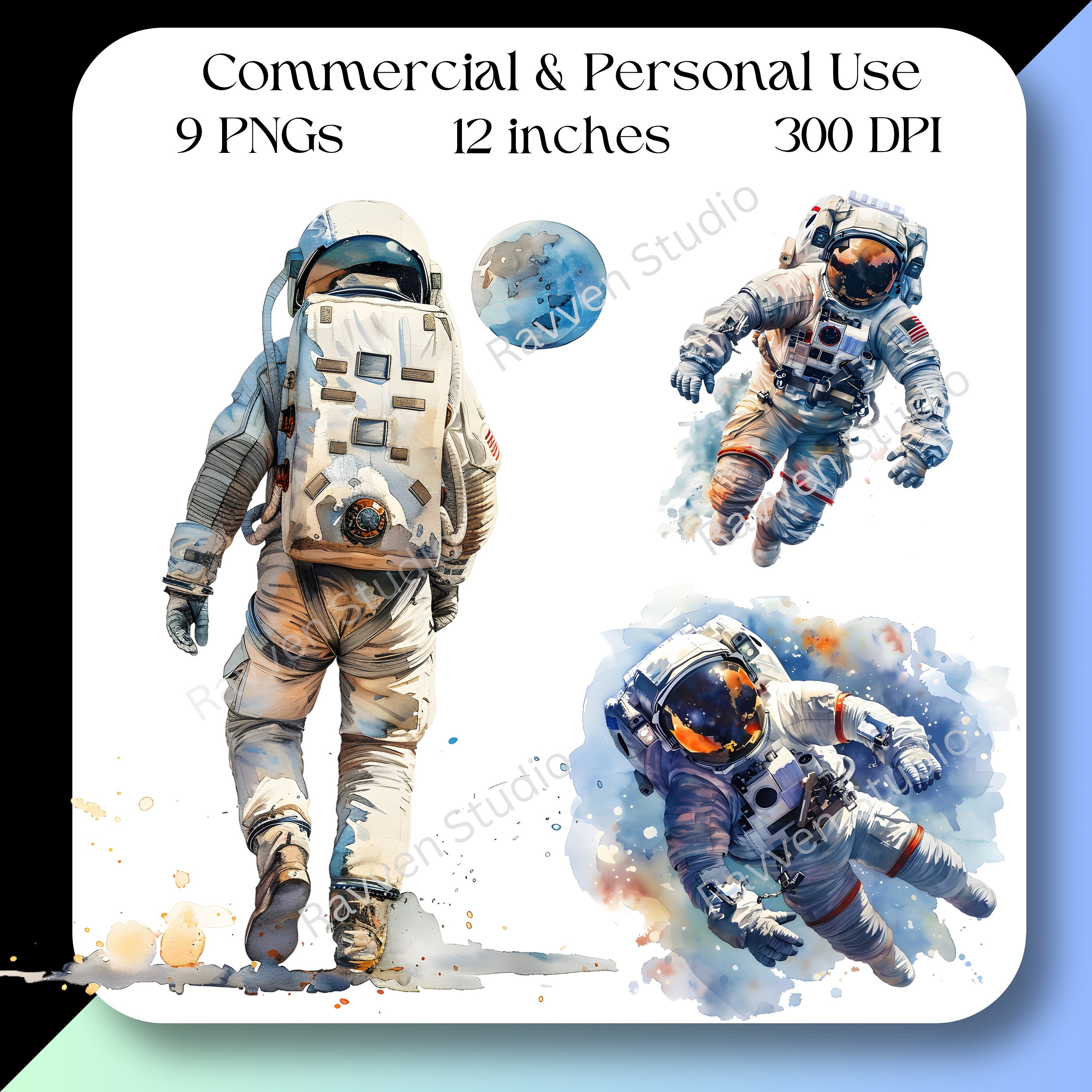 Astronaut Clipart, Space Clip Art, Science PNG, Outer Space Clipart ...