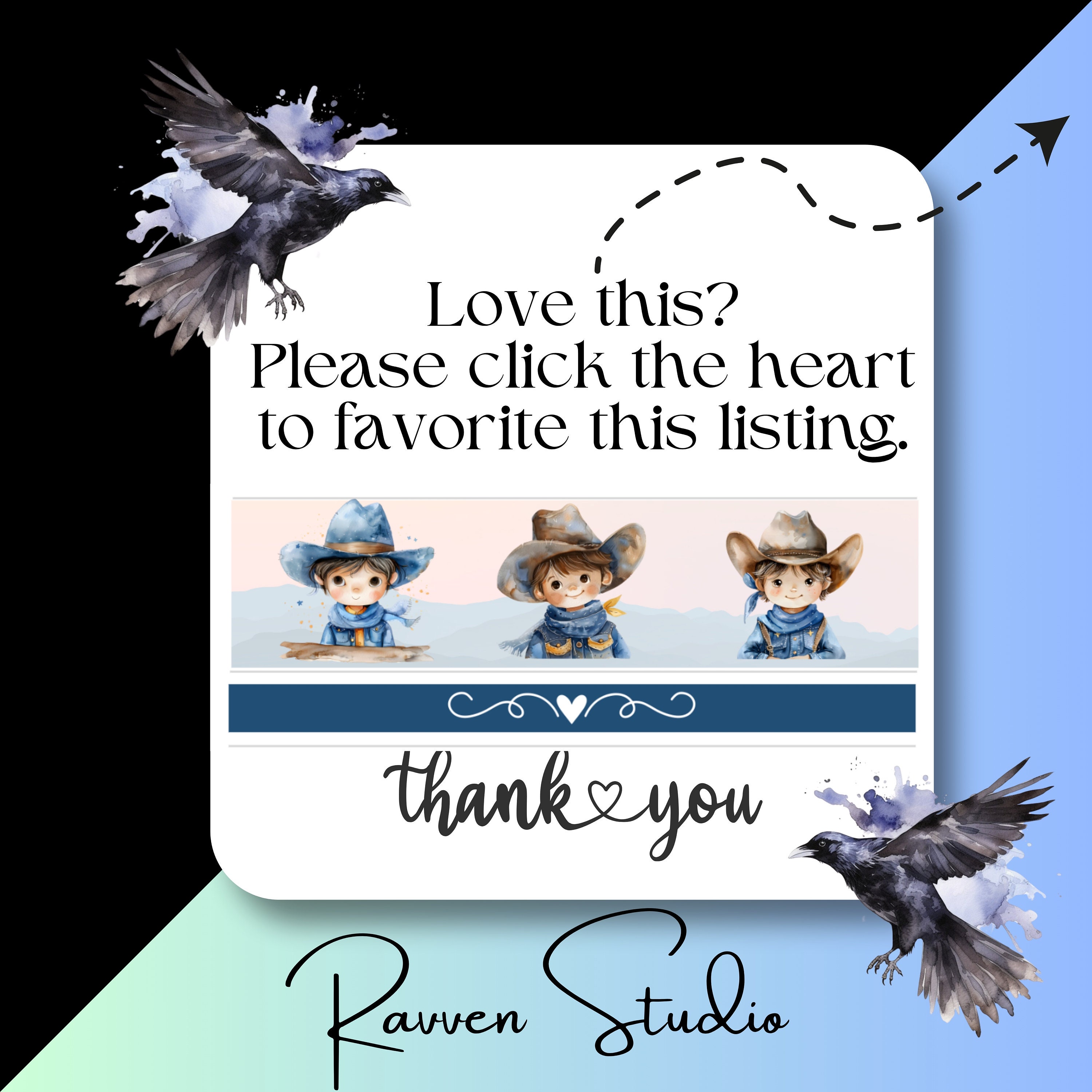 Little Cowboy Blue Watercolor Clipart, Boy Clip Art, Western Png ...