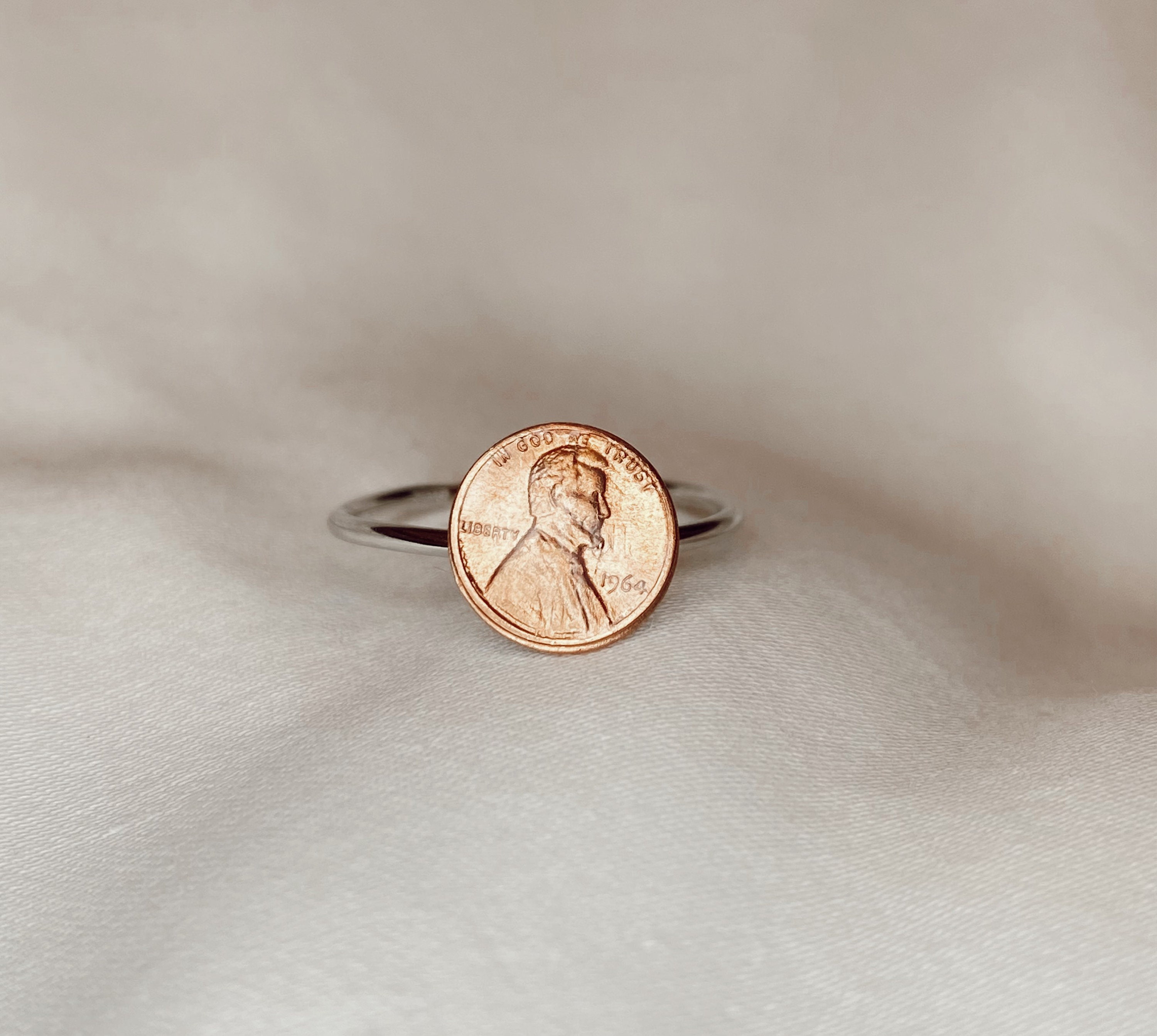 Mini Penny Ring - Etsy