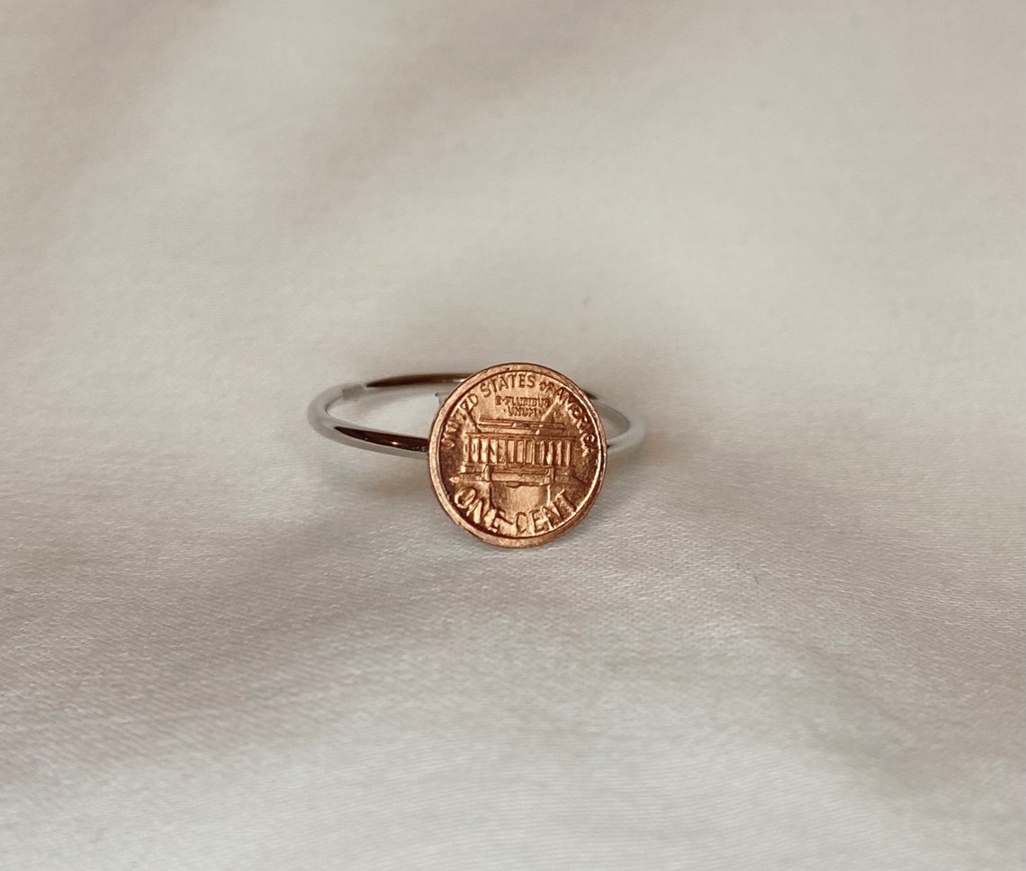 Mini Penny Ring - Etsy