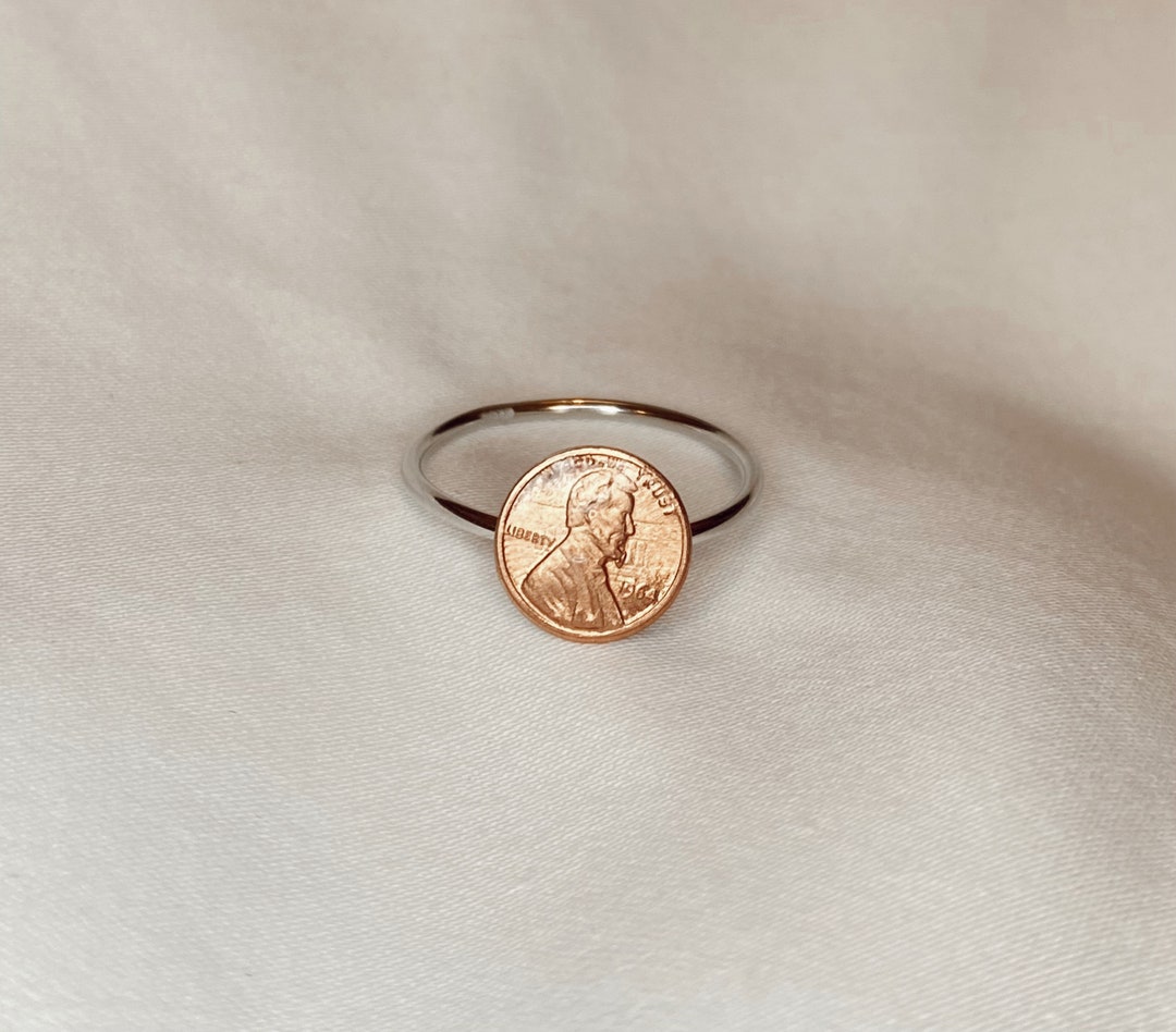 Mini Penny Ring - Etsy