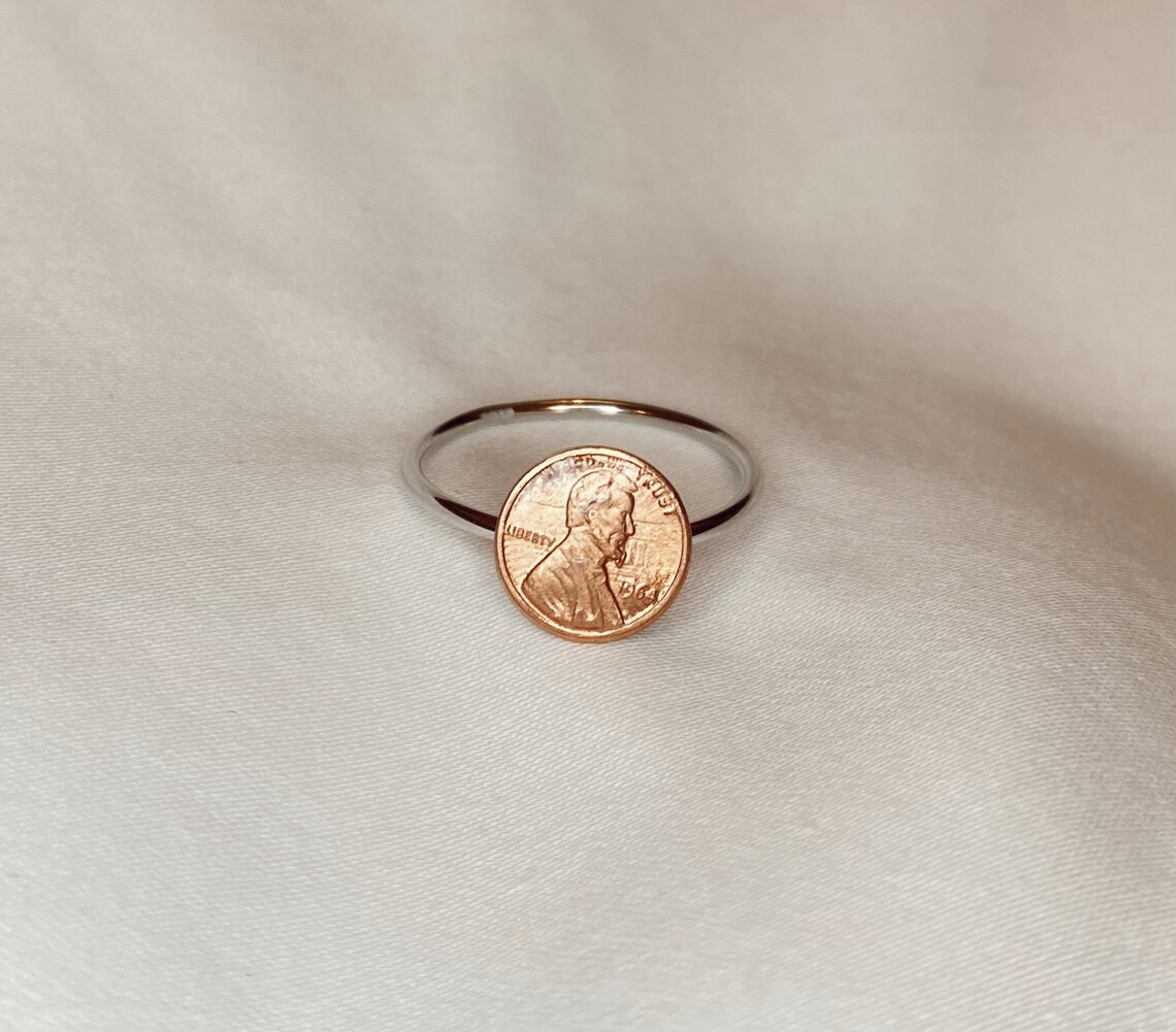Mini Penny Ring - Etsy