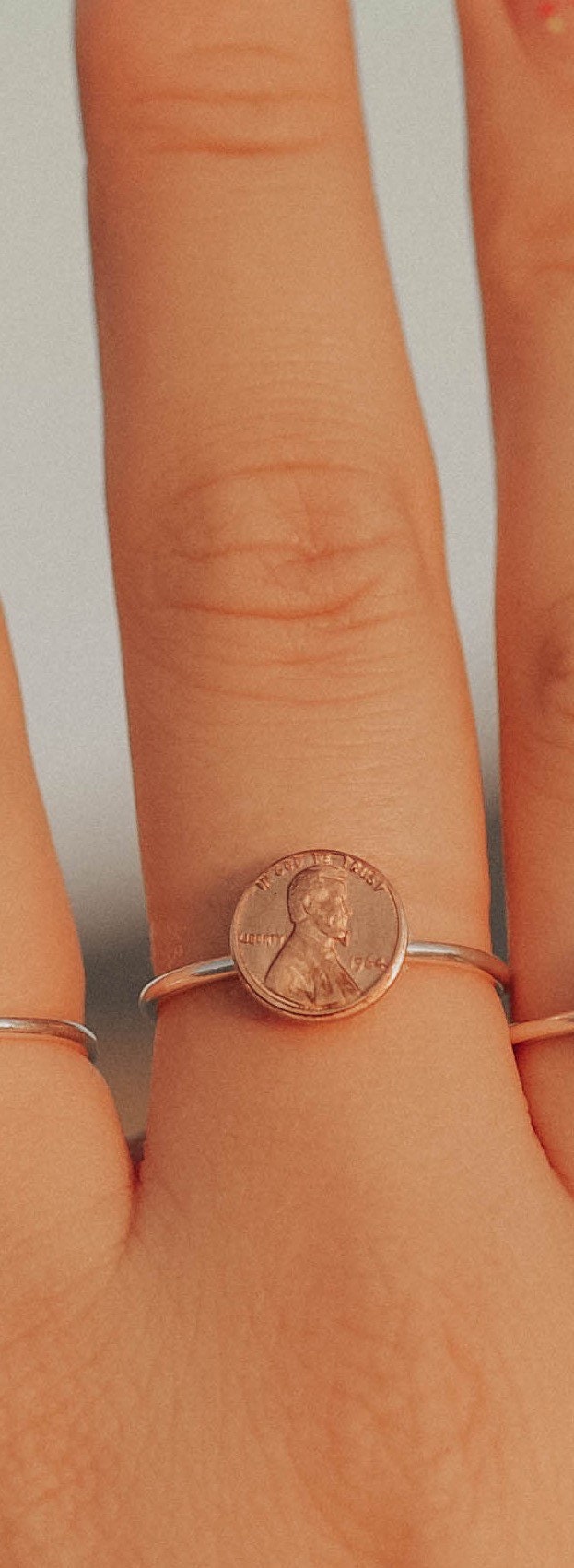 Mini Penny Ring - Etsy