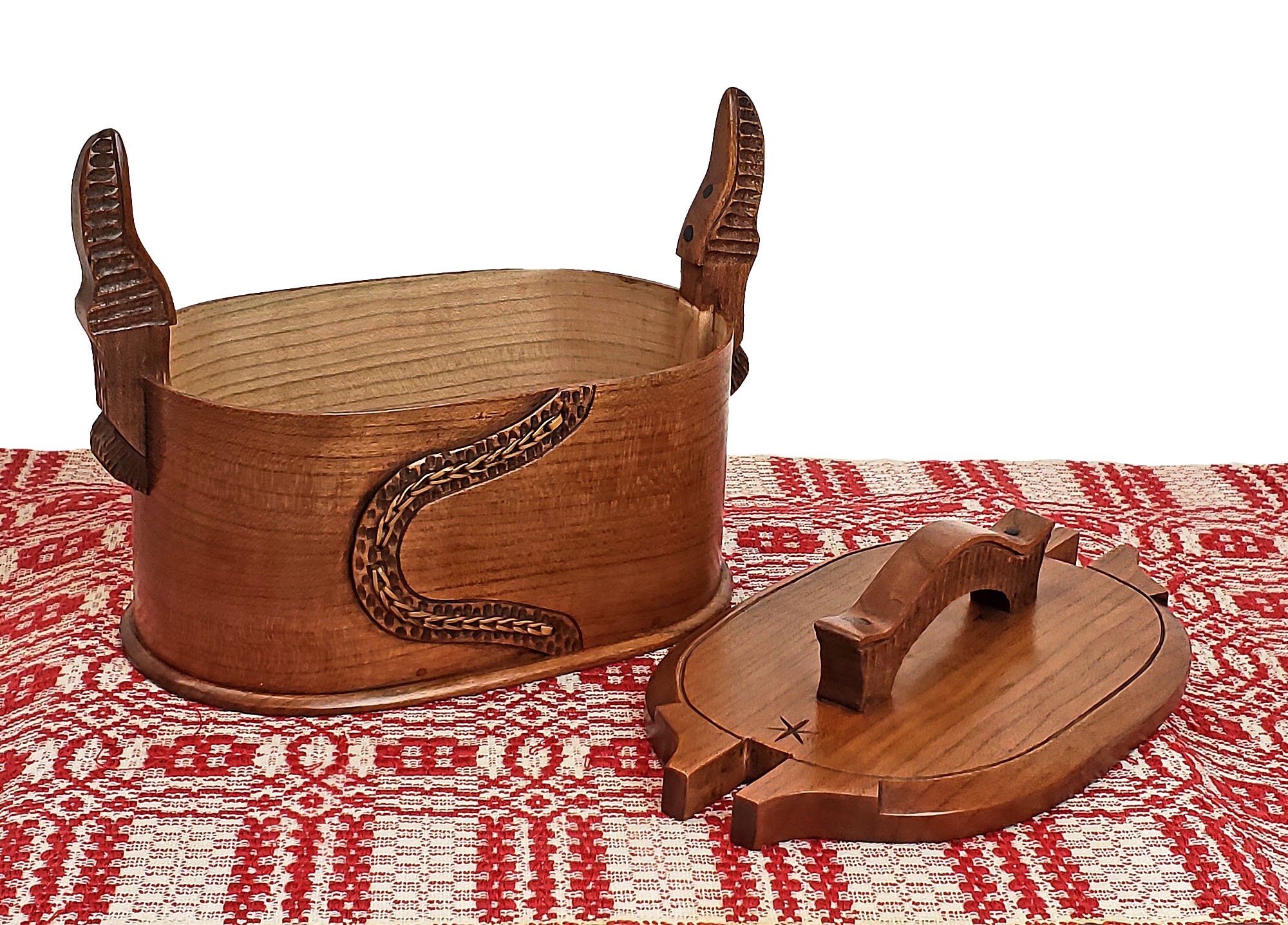 Ammonia Fumed Norwegian Style Cherry Wood Box Arttb-e156 - Etsy