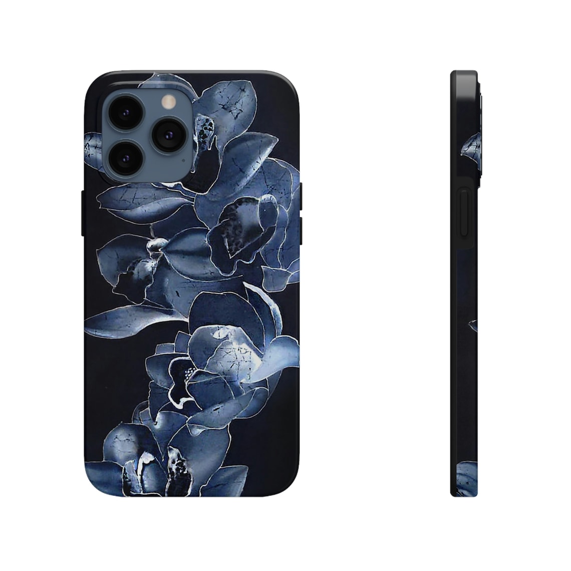 Black Orchid Art Phone Case Tough Phone Case Dark Floral Art iPhone ...