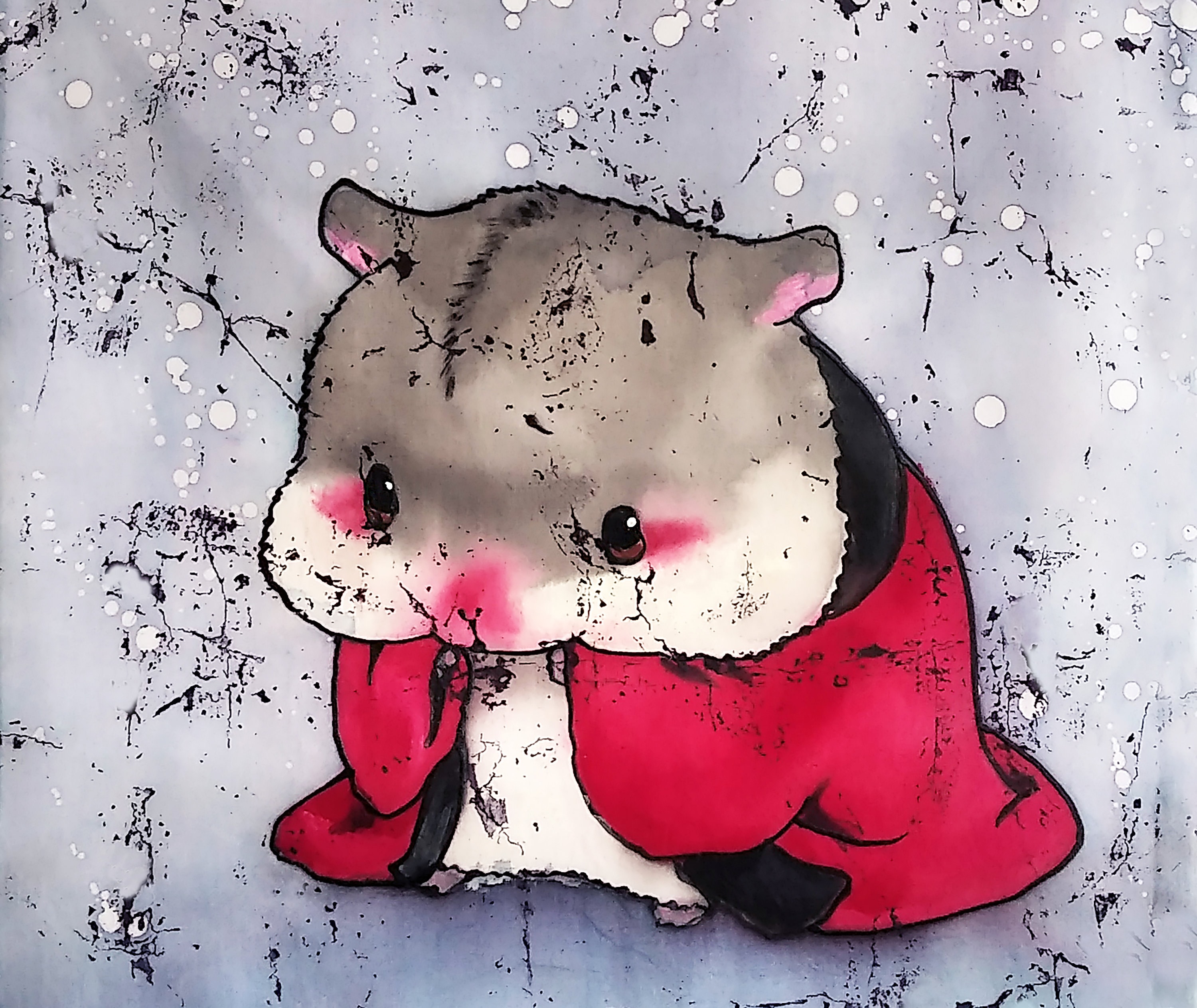 Cute Hamster Art Mouse Pad Non-slip Mouse Pad Beautiful Art - Etsy