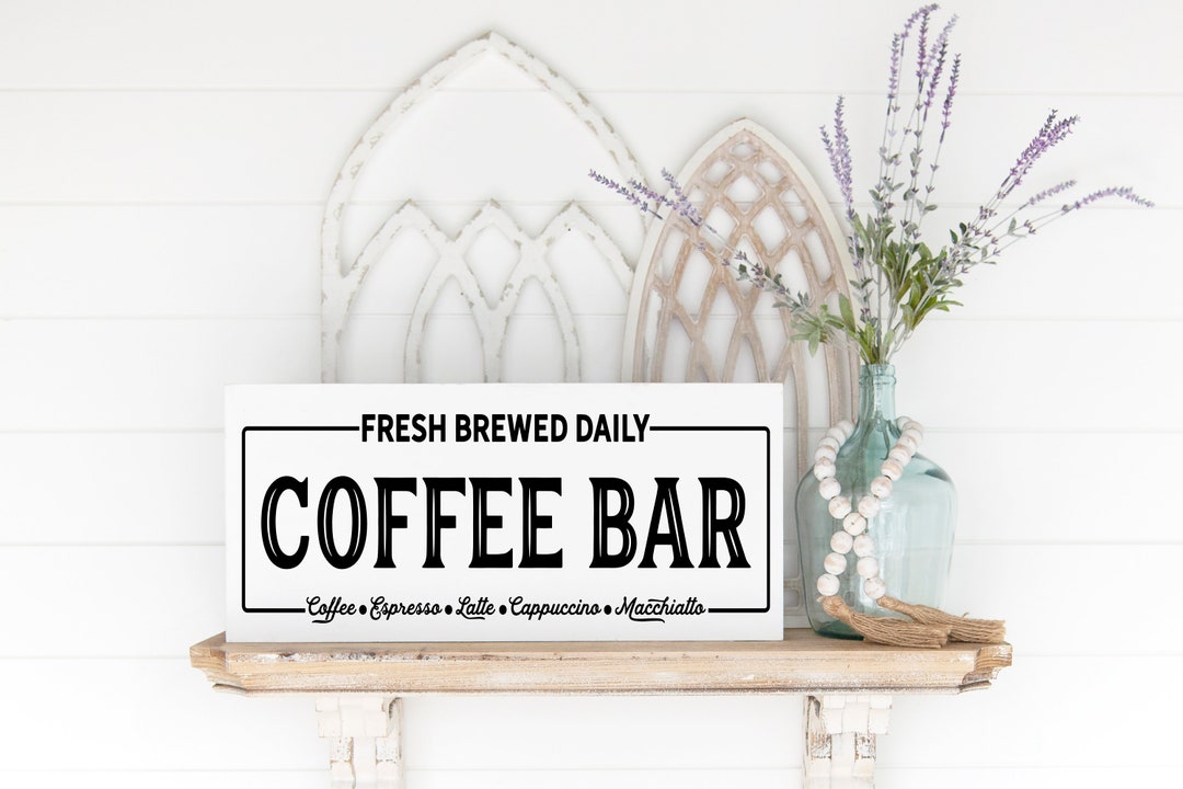 Coffee Bar Signs| Kitchen Sign| Farmhouse Decor| Sign for Kitchen ...