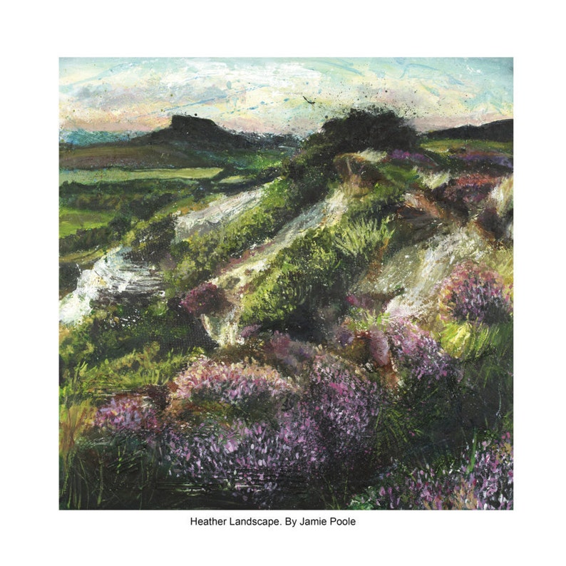 Heather Landscape, Signed Print - Etsy