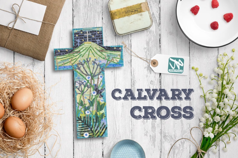 Calvary Cross Wooden Wall Crosschristian Wall Artchristian - Etsy