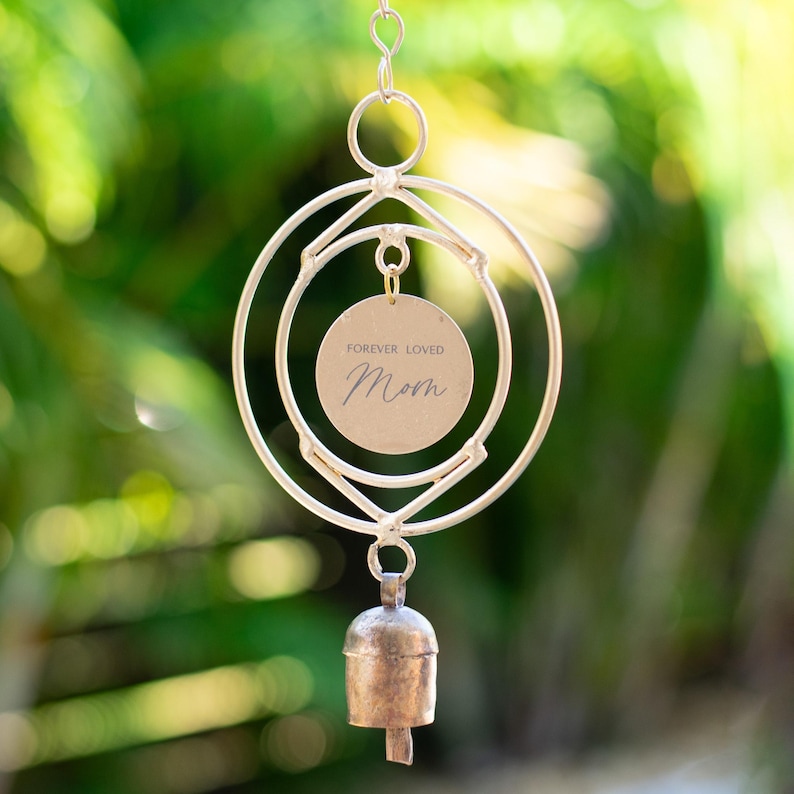 Personalized Memorial Wind Chime: Handcrafted Copper Bells, Sympathy ...