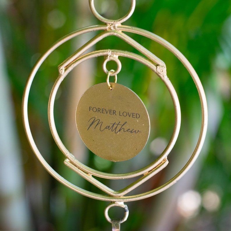Personalized Memorial Wind Chime: Handcrafted Copper Bells, Sympathy ...