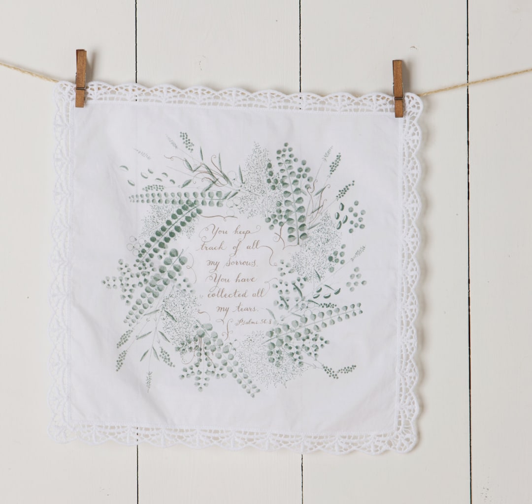 Collecting Your Tears Handkerchief | Sympathy Gift | Memorial Gift | in ...