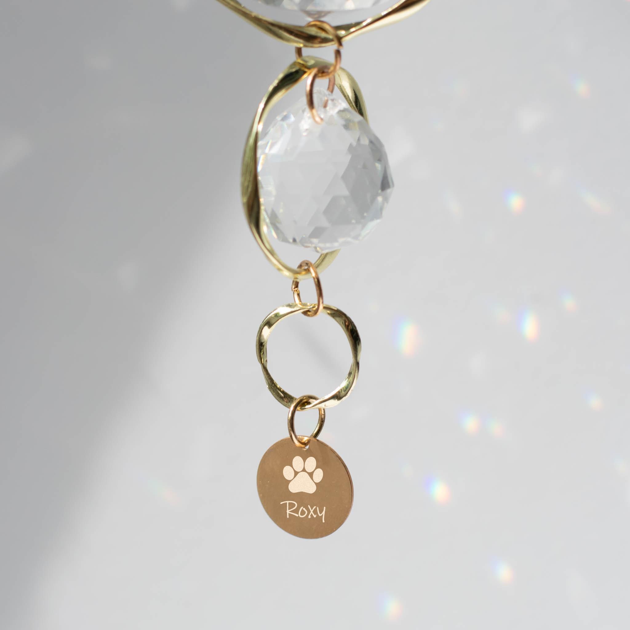Pet Memorial Sun Catcher and Rainbow Maker | Sympathy Gifts - Etsy