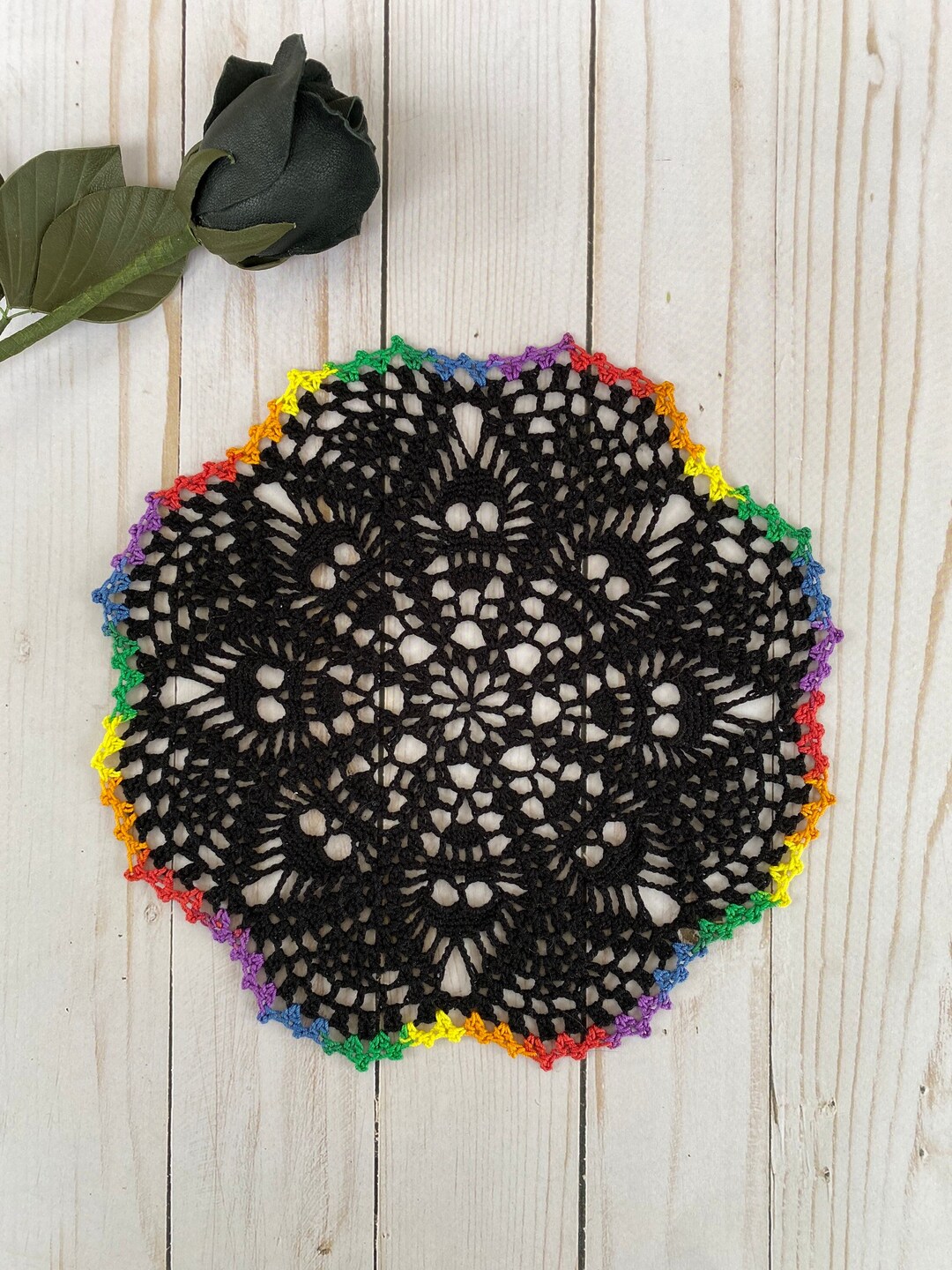 Crochet Skull Doily Gothic Home Decor Witch Goth Room Decor Skulls ...