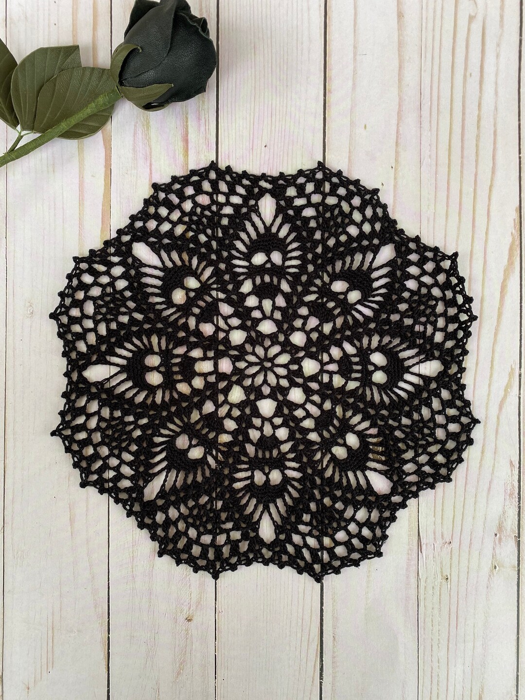 Crochet Skull Doily Gothic Home Decor Witch Goth Room - Etsy