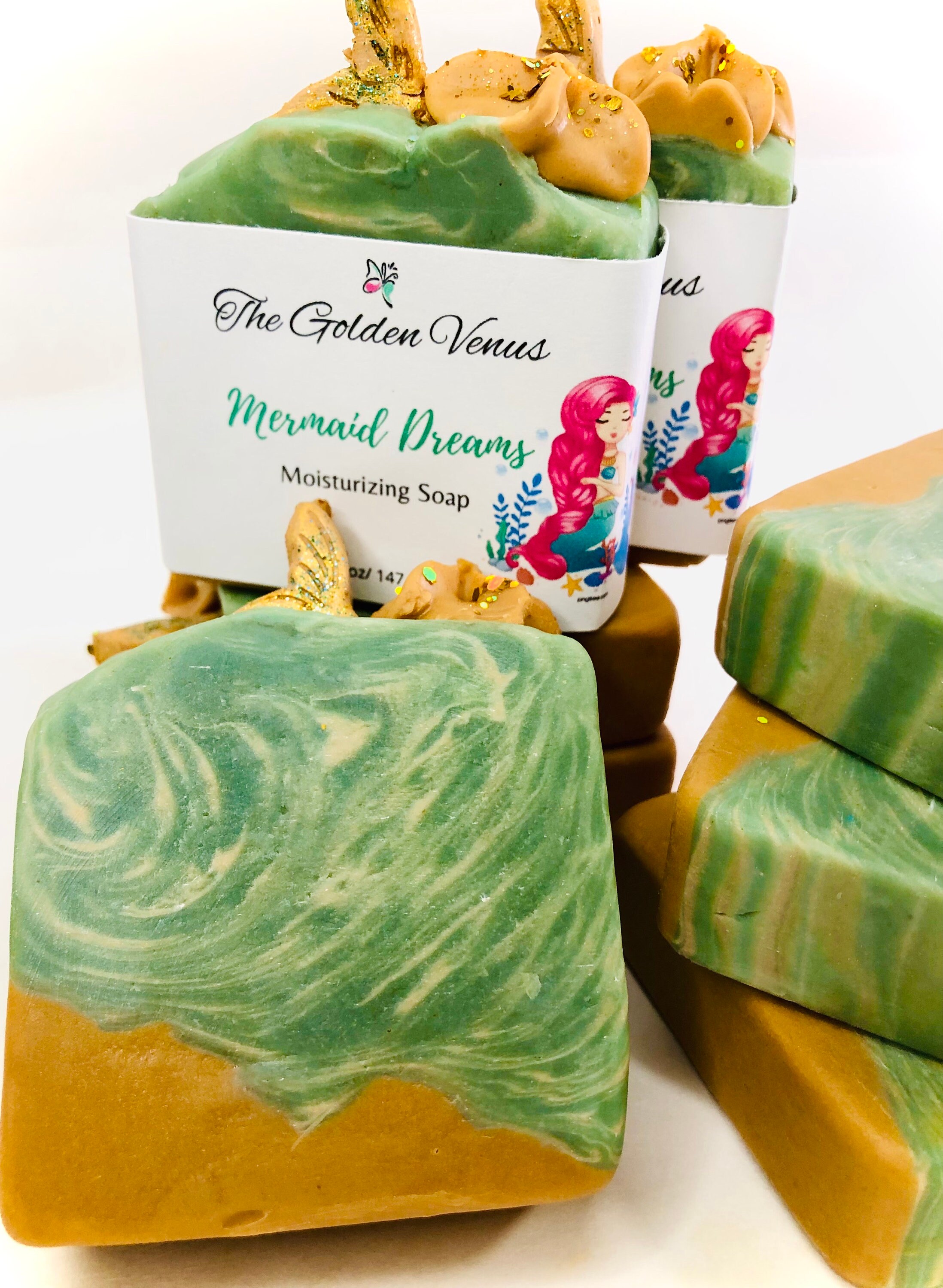 Mermaid Dreams Soap Mermaid Tails Soap Artisan Handmade Soap Bar Gift ...