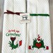 Grinch Christmas Embroidered Kitchen Hand Towels, Grinchmas Gift - Etsy