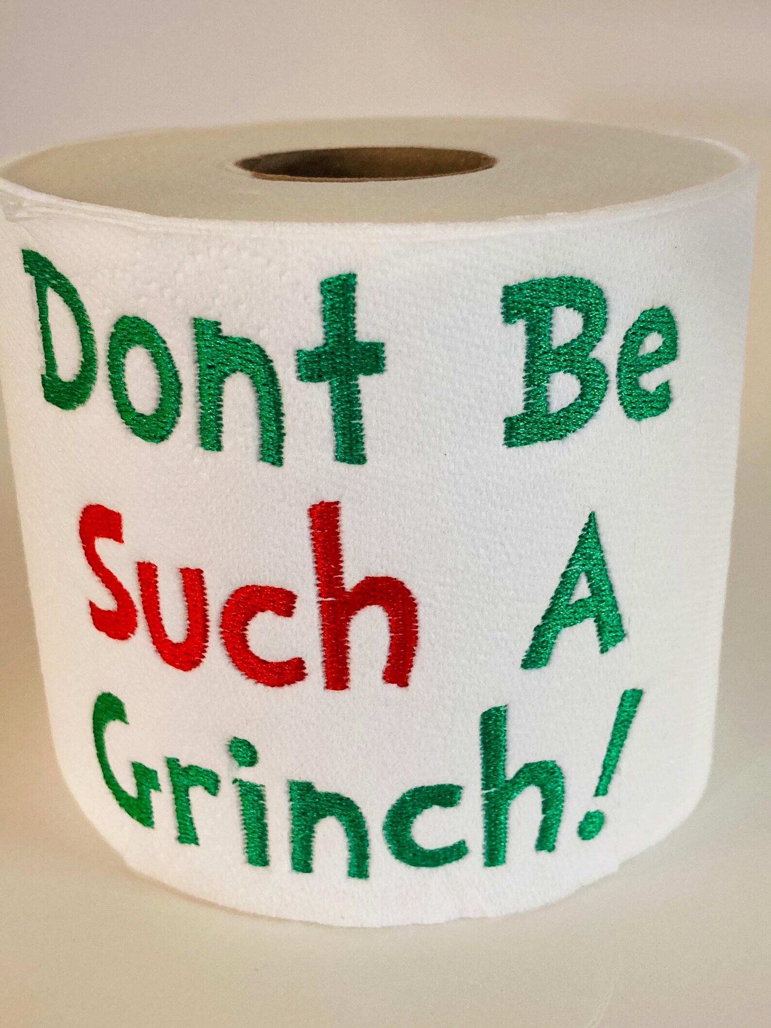 Grinch Toilet Paper Dont Be A Grinch Christmas Gift | Etsy