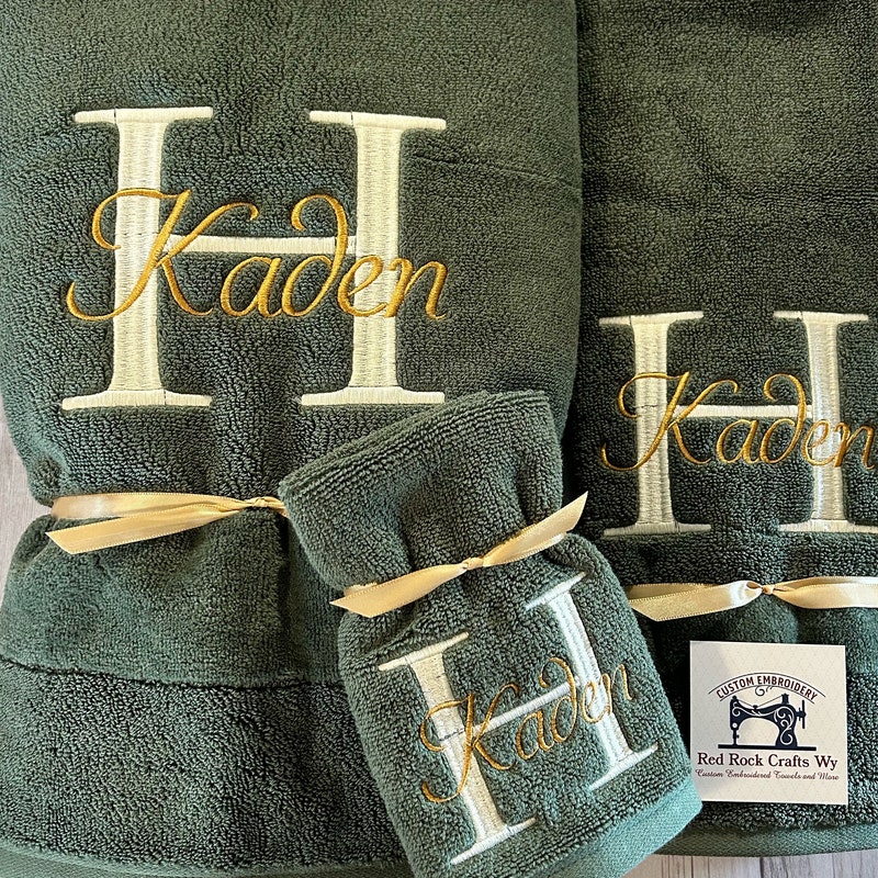 Monogrammed Towels - Etsy