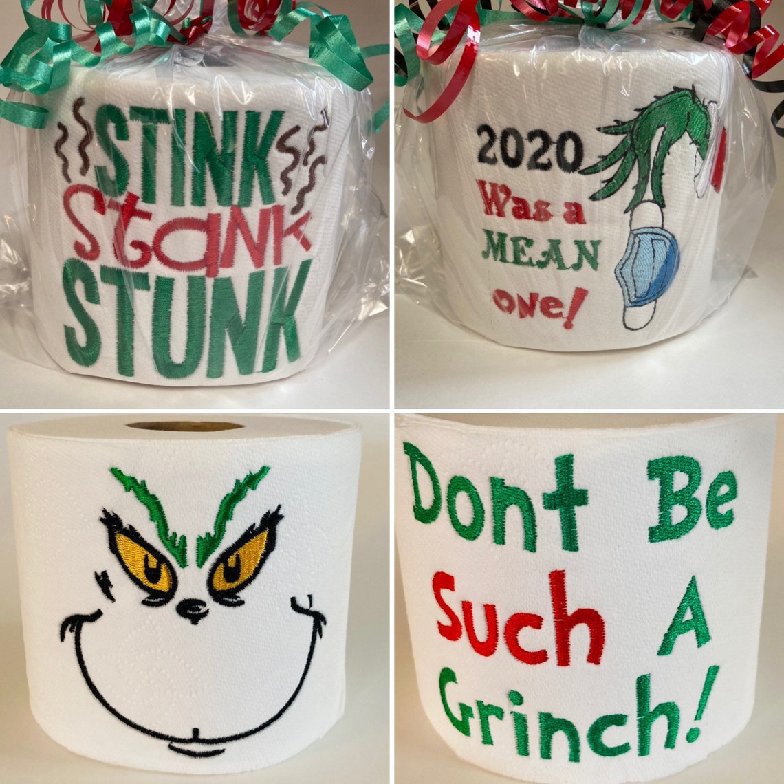Grinch Toilet Paper Dont Be A Grinch Christmas Gift | Etsy