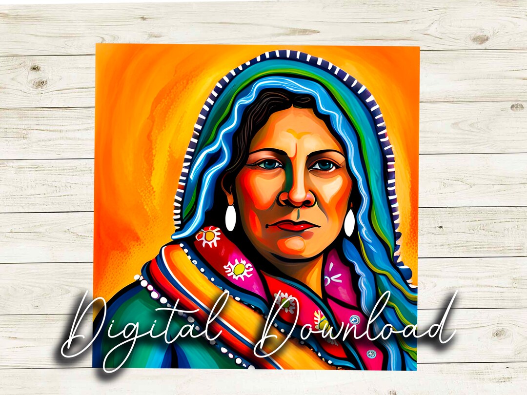Mexican Huichol Native Mexican Woman DIGITAL DOWNLOAD Art - Etsy
