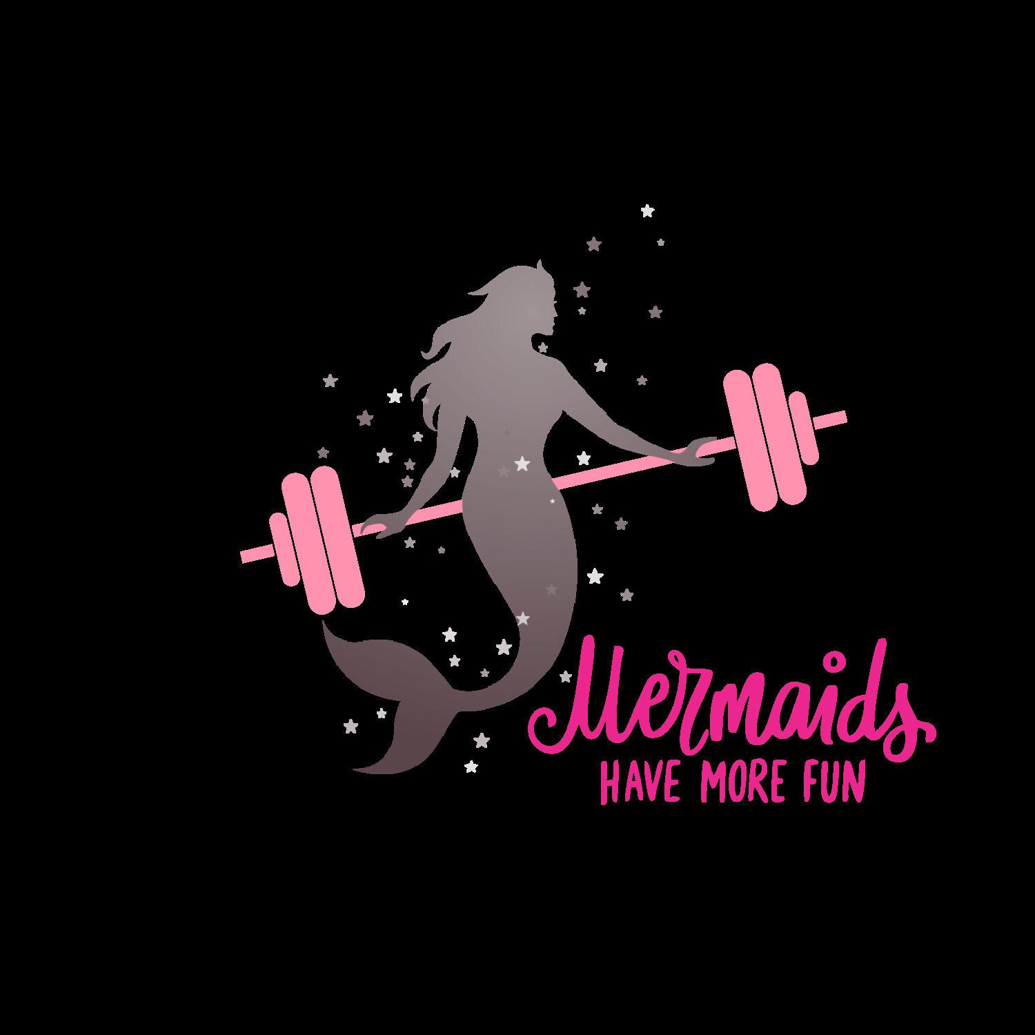 Mermaid Workout PNG - Etsy