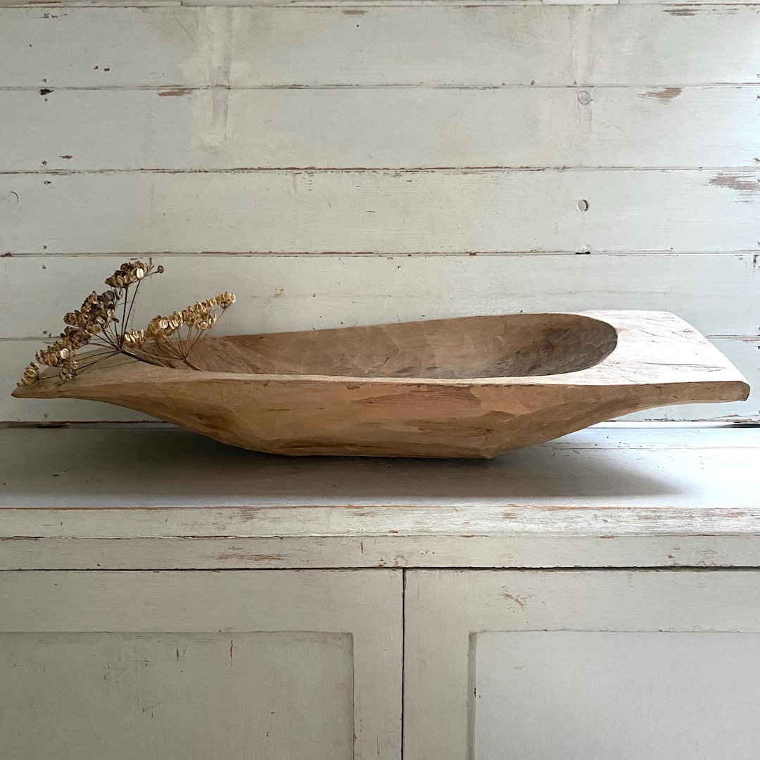 Antique Wooden Dough Trough, Table Centrepiece, Rustic Decor, Kitchen ...