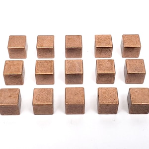 Copper Metal Cubes (set of 15) - Etsy