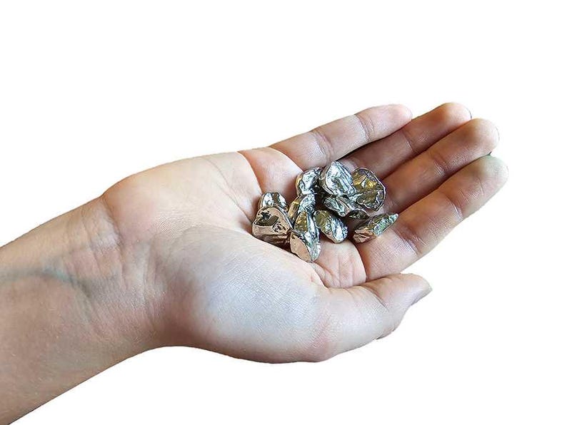 Shiny Silver Nuggets (set of 10) - Etsy