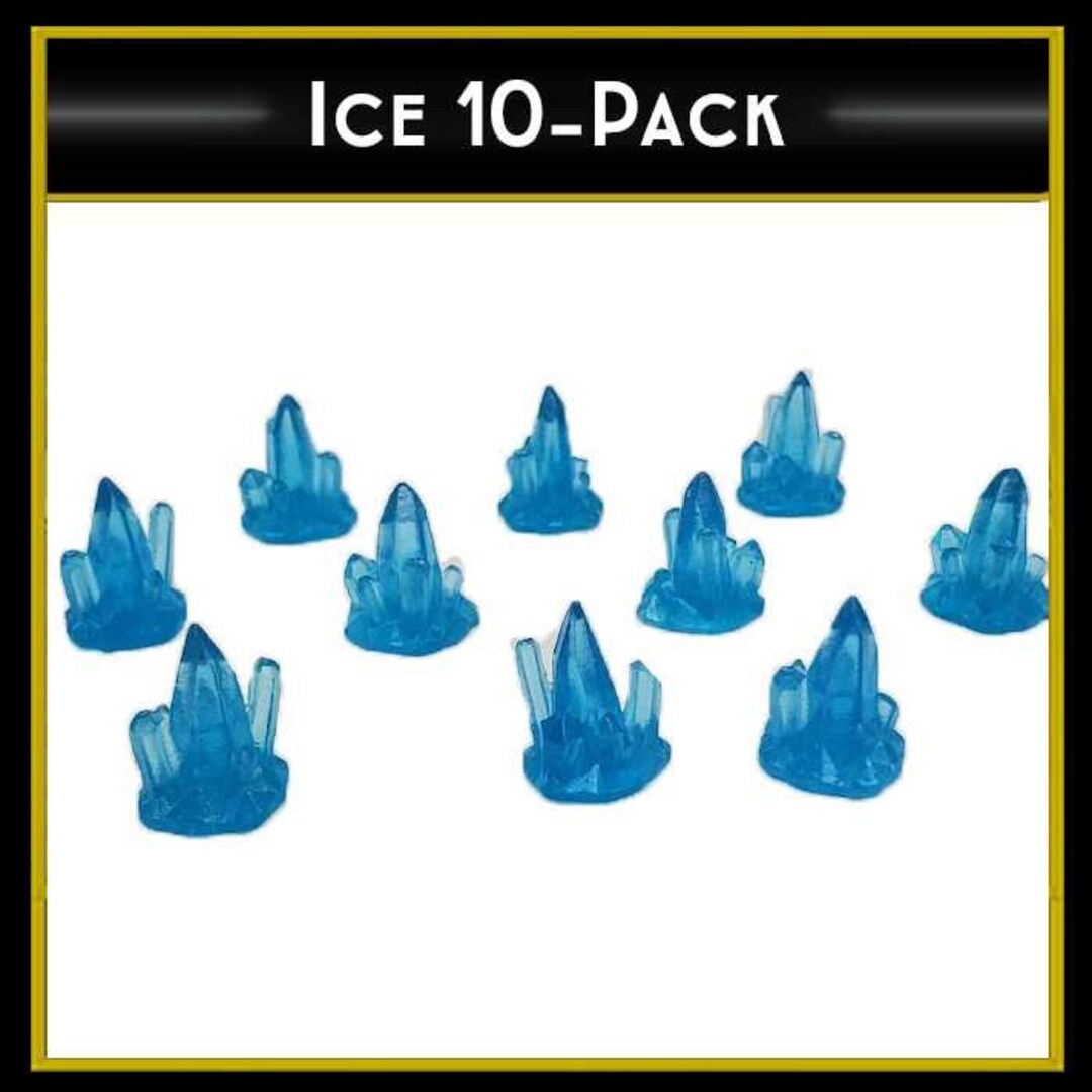 Frozen/ice/crystal Token (set of 10) - Etsy