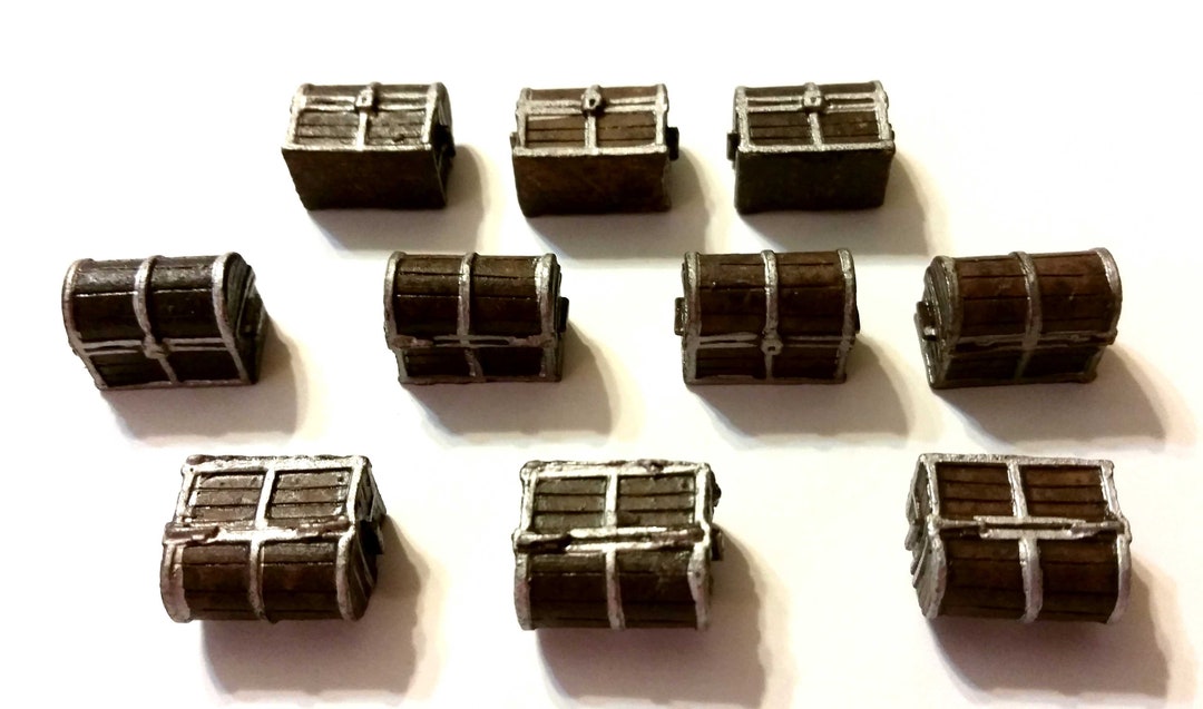 Treasure Chest Tokens (set of 10) - Etsy