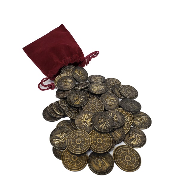 Metal Dragon Coin - Etsy