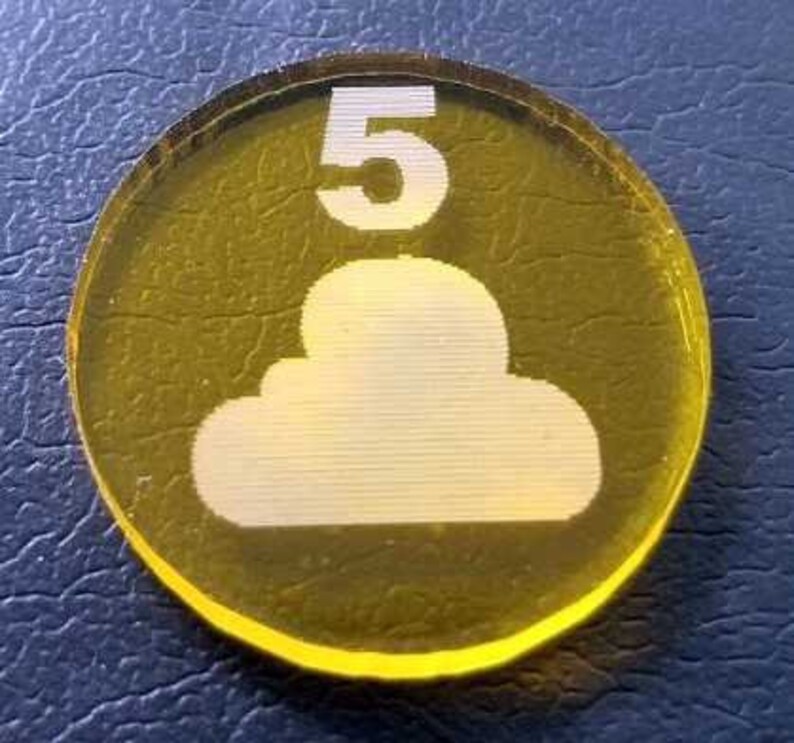 Acrylic Resource Tokens Compatible With Terraforming Mars™ Venus ...