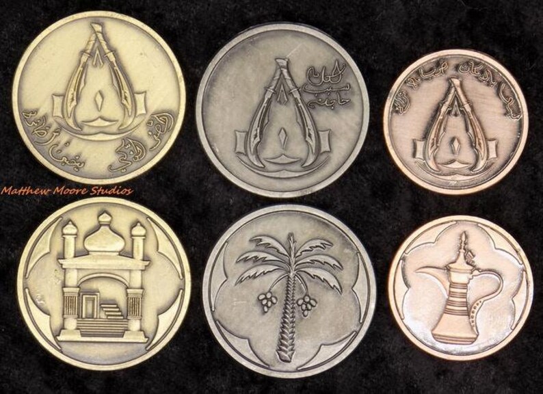 Arabian Gold Coin (set of 10) - Etsy