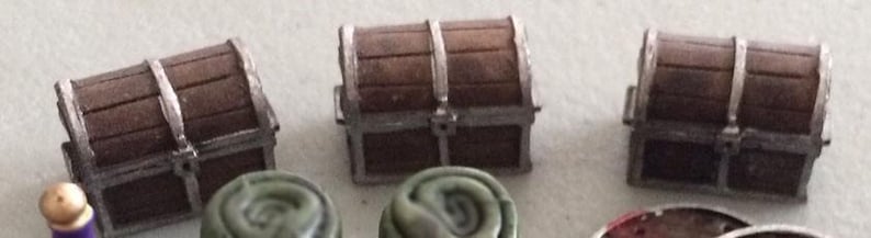 Treasure Chest Tokens set of 10 | Etsy