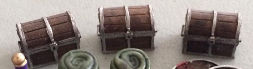 Treasure Chest Tokens set of 10 | Etsy