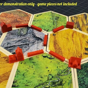 LIMITED EDITION COLOR 3D Printed Upgraded Tokens Compatible With Catan ...