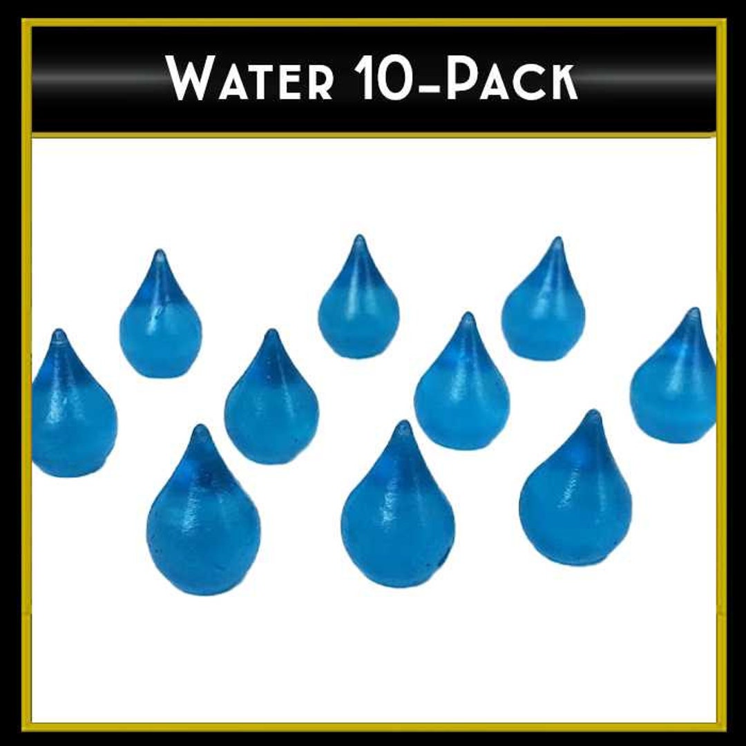 Water Drop Token (set of 10) - Etsy