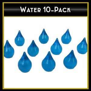 Water Drop Token (set of 10) - Etsy