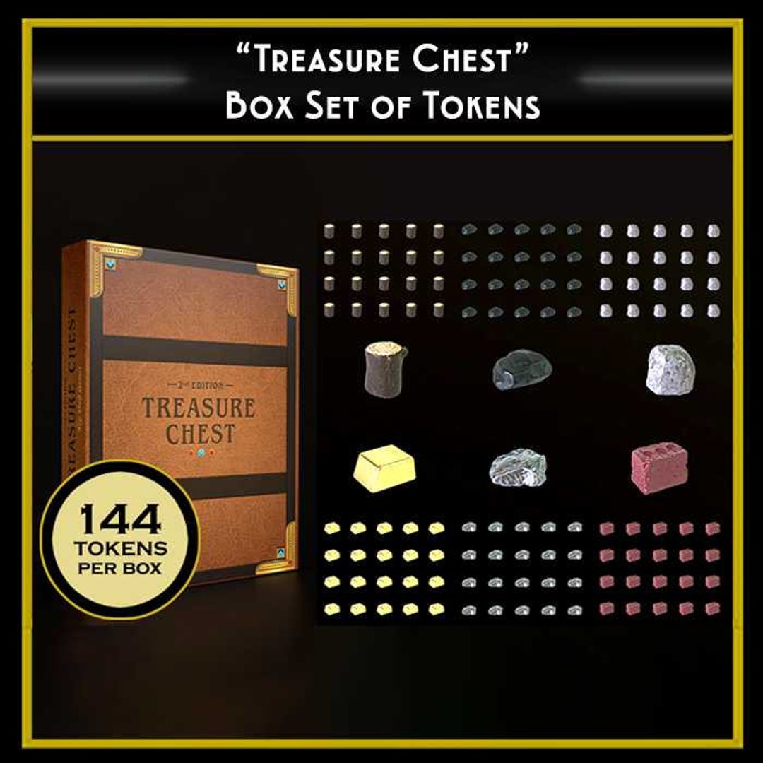 Treasure Chest Token Book (set of 144) - Etsy