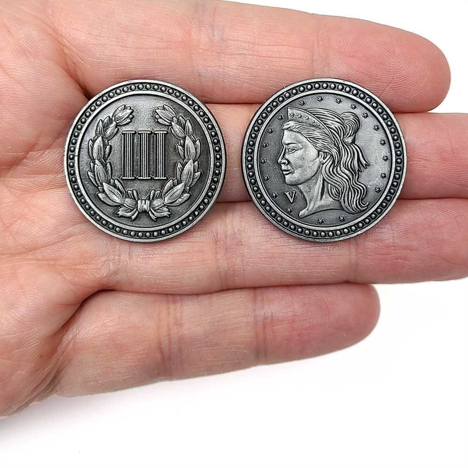 Colonial Silver Coins set of 10 | Etsy